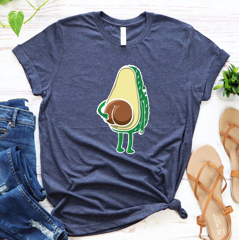 Funny Avocado Sweathirt, Avocado Butt Shirts, Vegetarian Shirt, Vegan ...