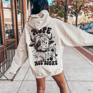 Nope Not Today Hoodie, Floral Western Cow T-shirt for Women, Farmhouse ...