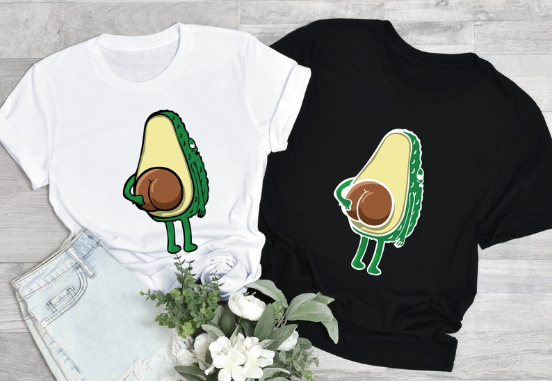 Funny Avocado Sweathirt, Avocado Butt Shirts, Vegetarian Shirt, Vegan ...