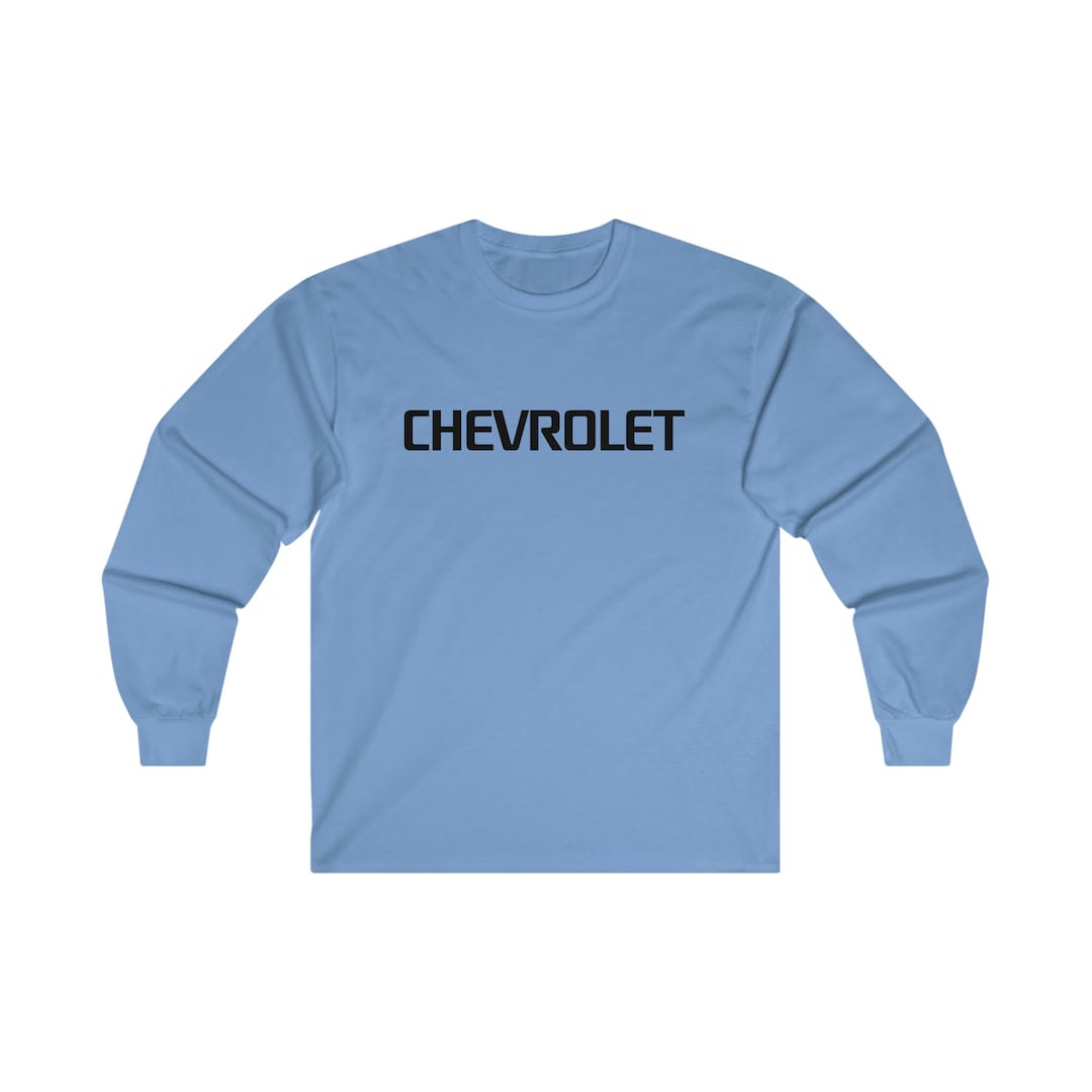Vintage Chevy Word Men's Long Sleeve Shirt Classic Muscle Car ...