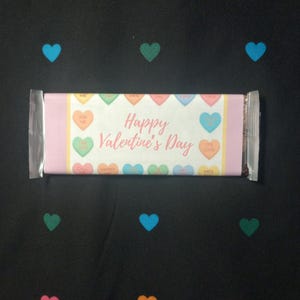 Valentine's Wrapped Hershey Bars Classroom Valentines for Kids ...
