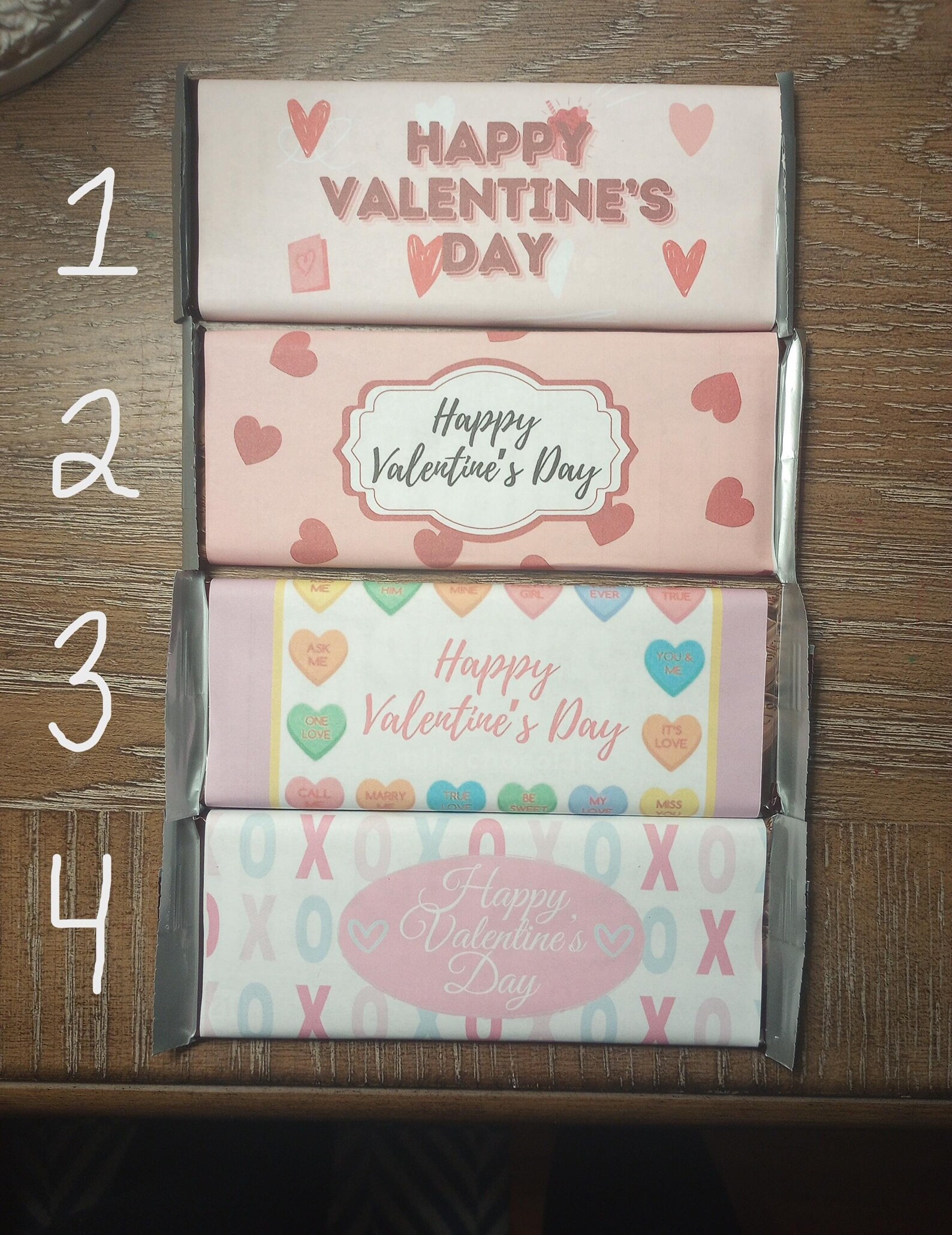 Valentine's Wrapped Hershey Bars Classroom Valentines for Kids ...