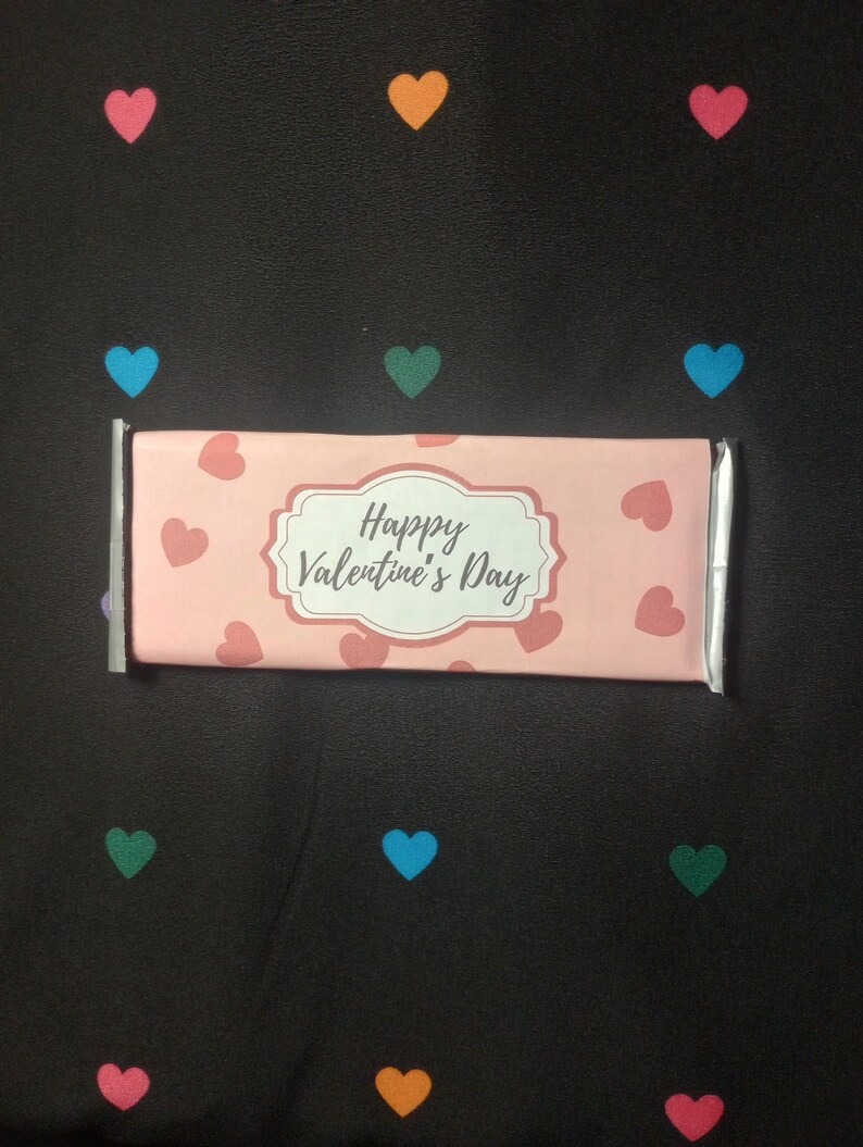 Valentine's Wrapped Hershey Bars Classroom Valentines for Kids ...