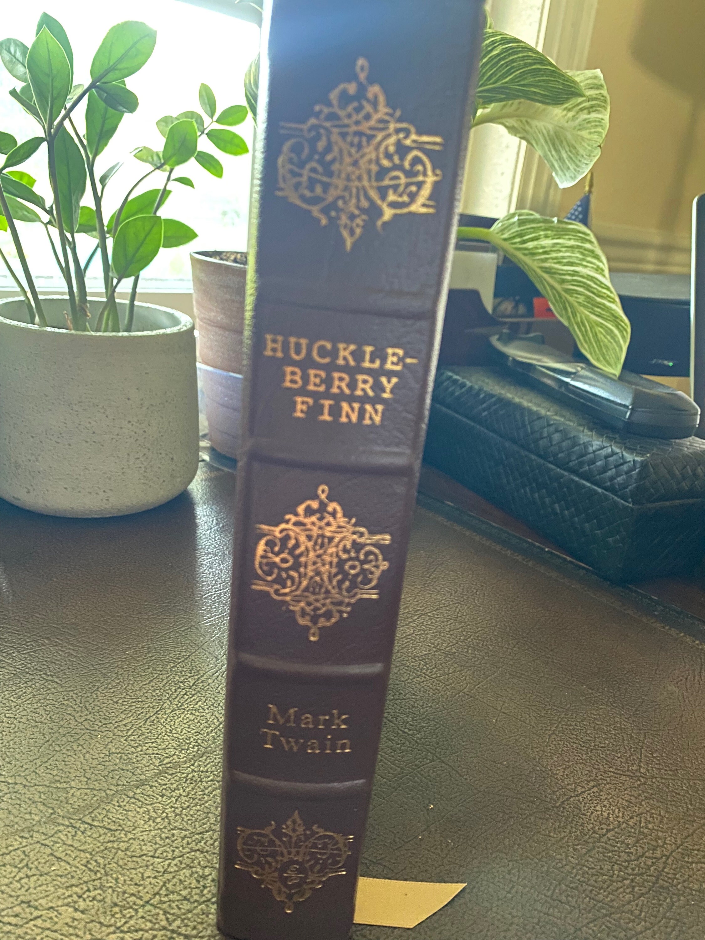 The Adventures of Huckleberry Finn by Mark Twain- Collectible Leather ...