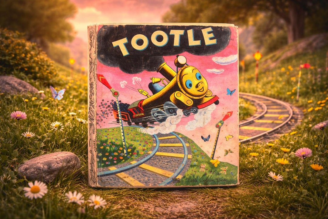 Tootle Little Golden Book 1945 Printing Children’s Classic Train Story ...