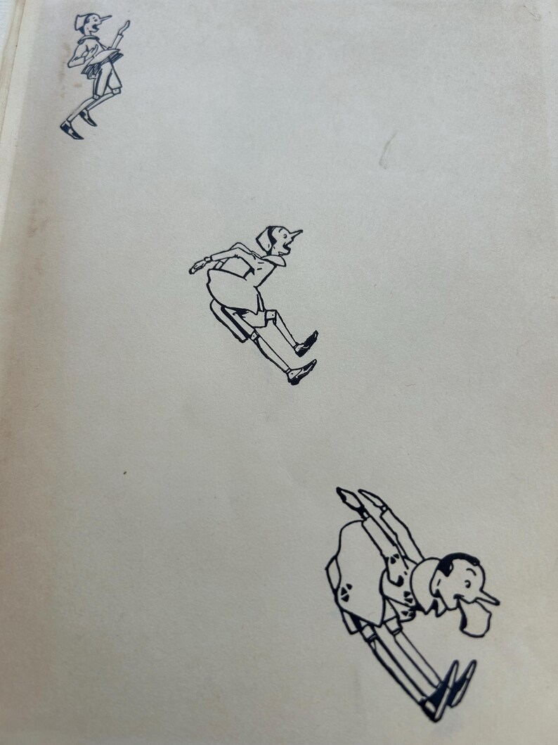 Adventures of Pinocchio C Collodi 1930 Macmillan Attilio Mussino ...