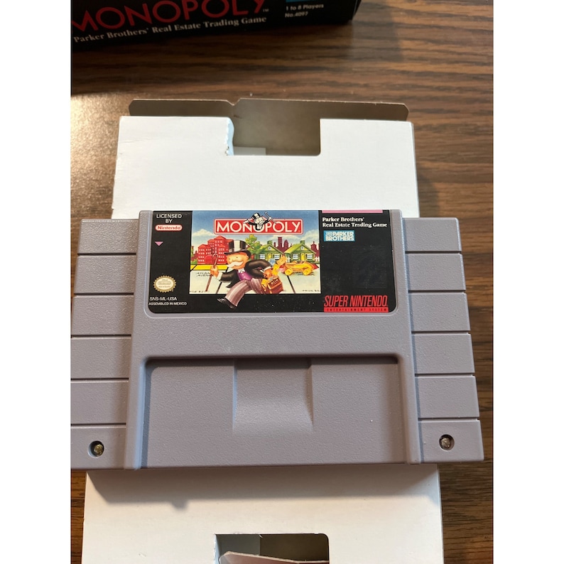Super Nintendo Monopoly Game. Vintage - Etsy