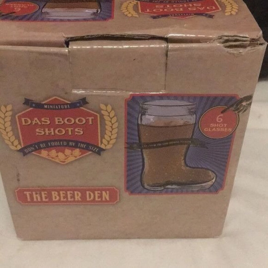 Das Boot Shots the Beer Den Cowboy Boot Shot Glasses. Mini Cowboy Boot ...