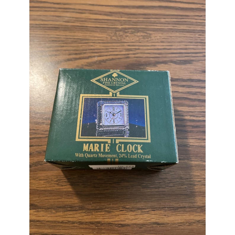 Shannon Fine Crystal Designs of Ireland Marie Clock NOS - Etsy