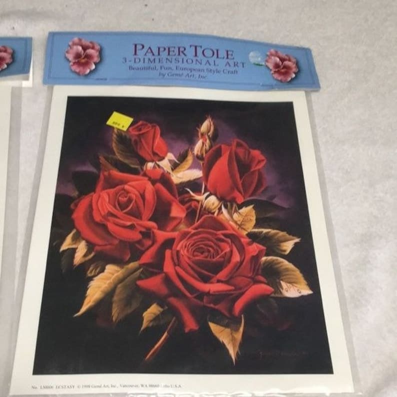 Vintage Paper Tole 3-dimensional Art European Style Craft. by Geme Art ...