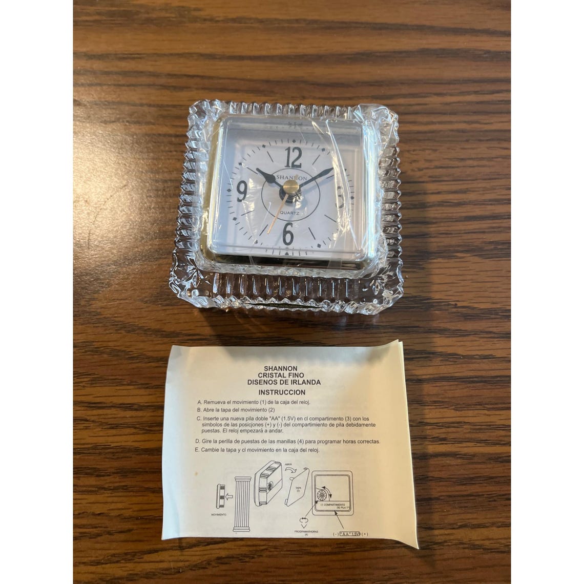 Shannon Fine Crystal Designs of Ireland Marie Clock NOS - Etsy