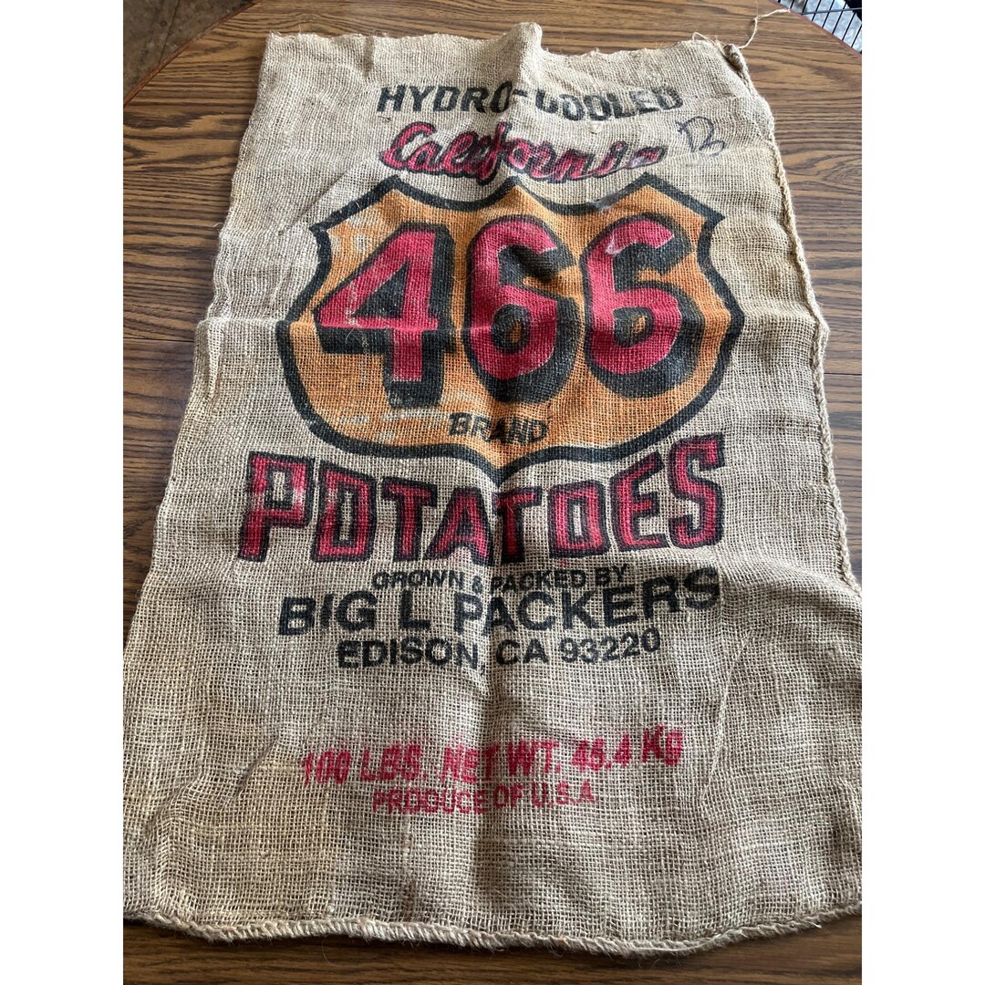 Hydro-cooled Edison California 466 Brand Empty Potato Sack - Etsy