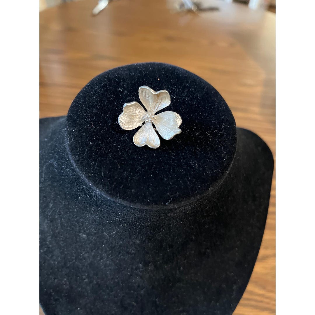 Vintage Pre-1982 Marvella Silver Tone Clover Brooch - Etsy