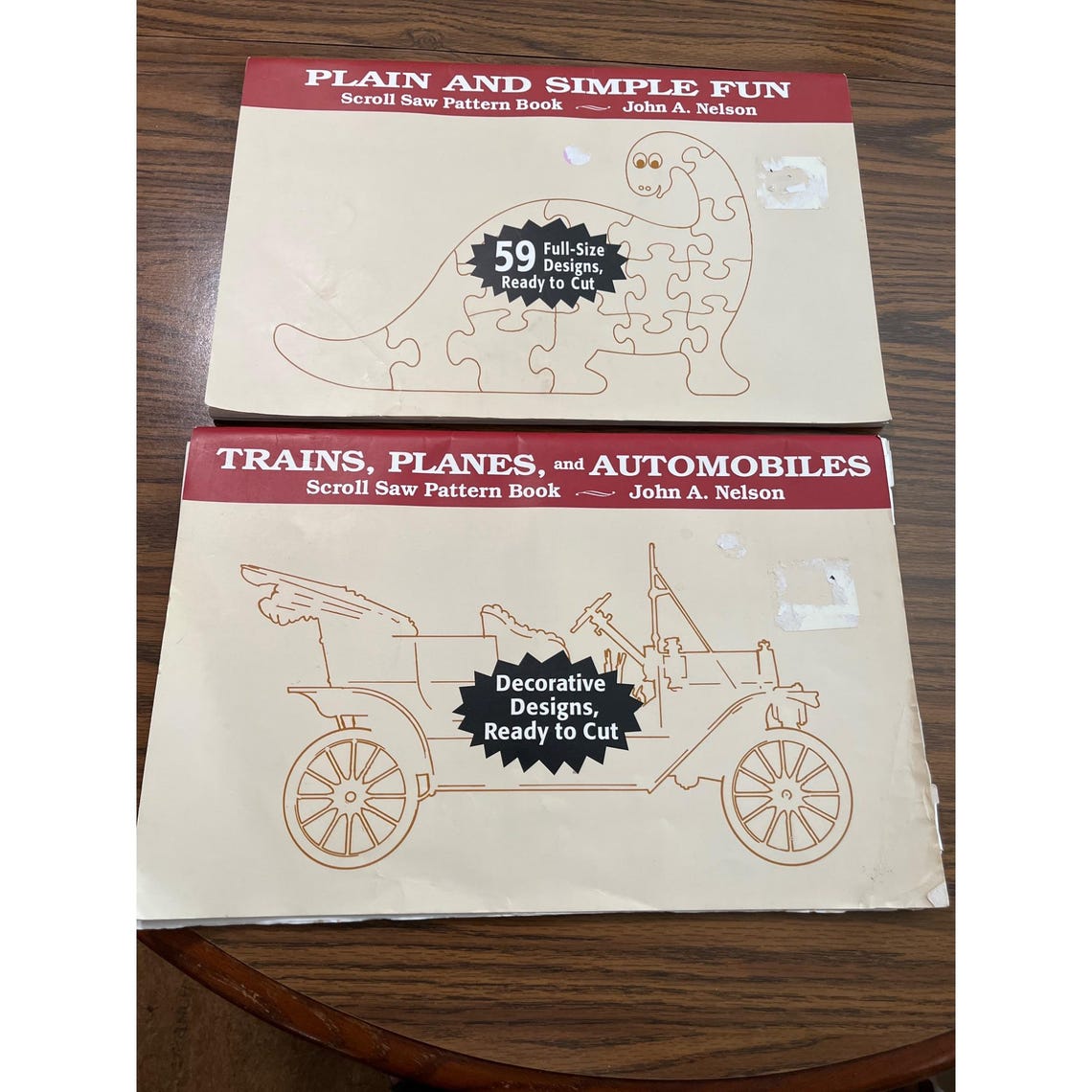 Set of Two John A. Nelson Scroll Saw Pattern Books Vintage 1995 - Etsy