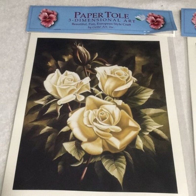 Vintage Paper Tole 3-dimensional Art European Style Craft. by Geme Art ...