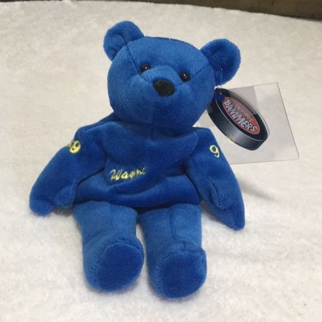 Salvino’s Bammers Vintage Wayne Gretzky 99 Blue Beanie Baby. - Etsy