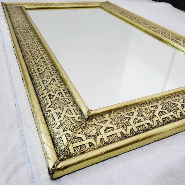 Large Gold Wall Mirror - Etsy