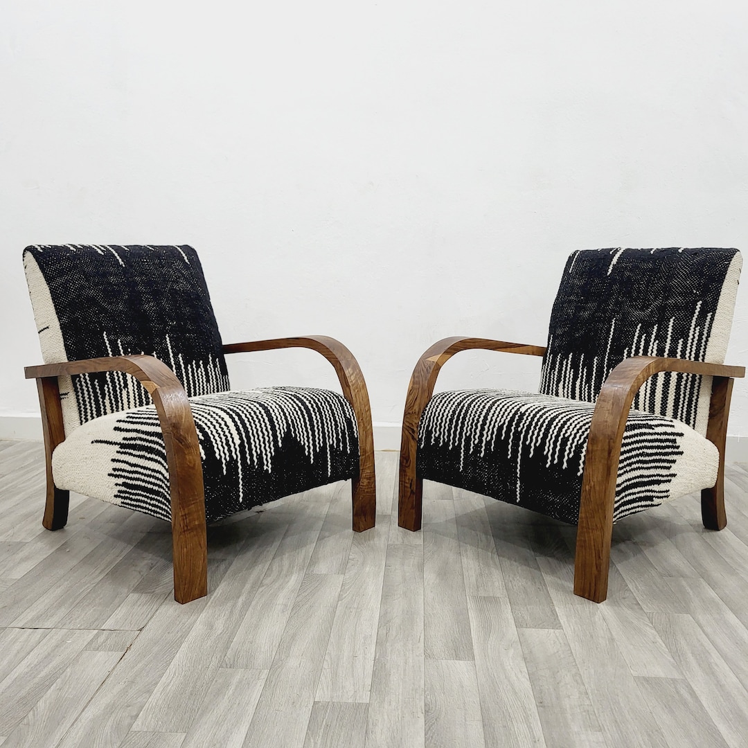 2 Retro Chic Armchair Embrace Mid-century Modern Style Mid Century ...