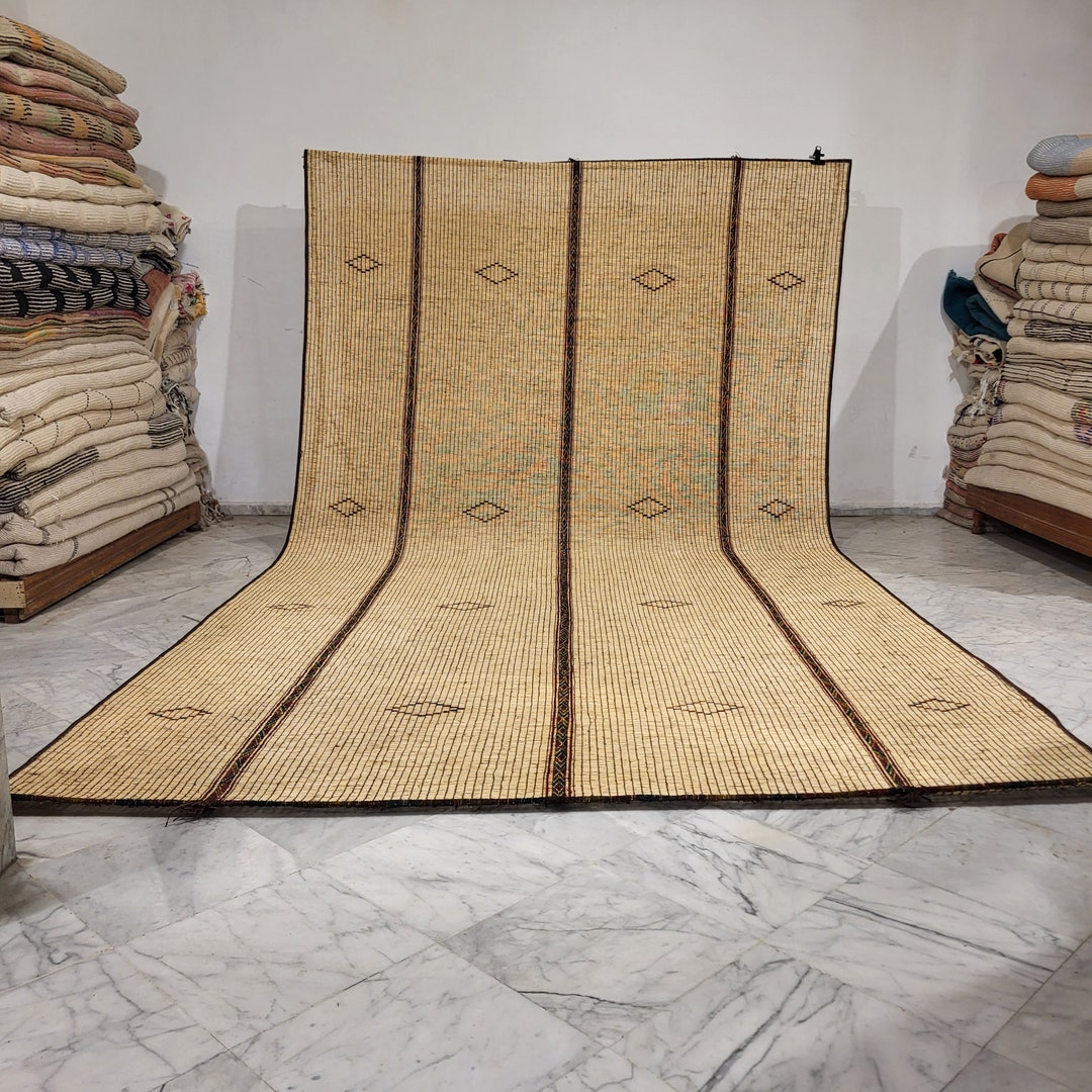8x16 Ft Vintage Tuareg Mat African Floor Mat Tuareg Rug Old Nomad ...