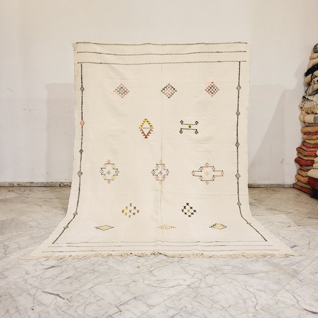 Flatweave Cactus Silk Rug Bark Rug Sitting Room Rug Tapestry Cactus ...