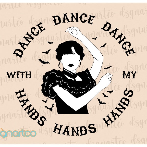 Wednesday Addams Dance Clipart - Etsy