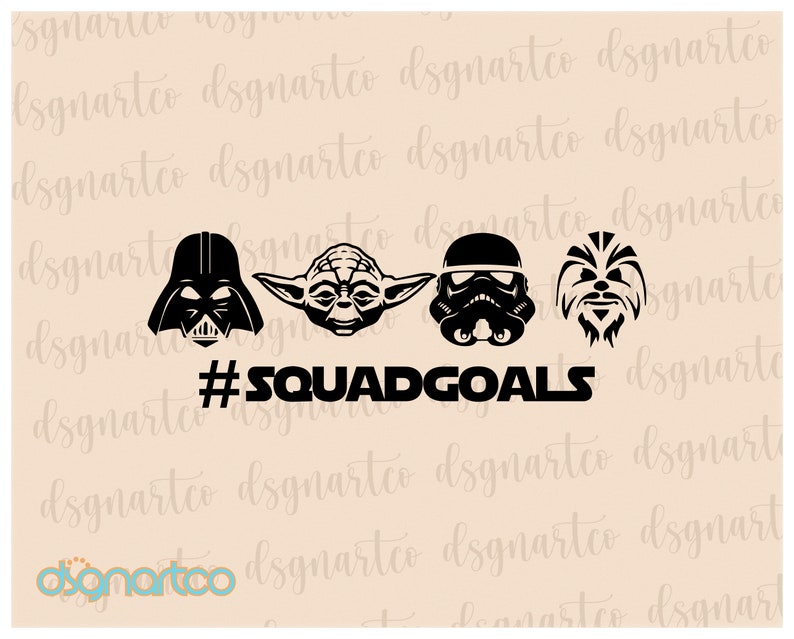 Star Wars Squad Goal SVG - Etsy