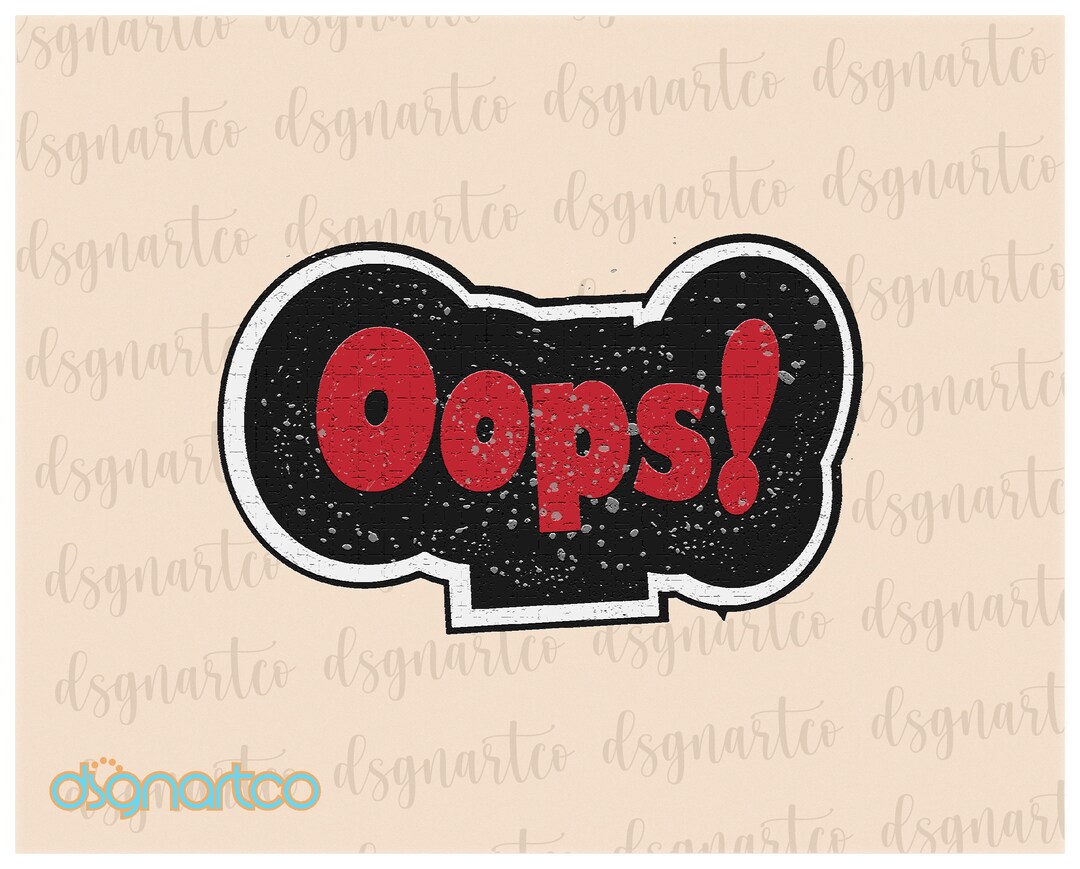 Opps Funny Retro Saying Png, Shirt Design Sublimation, Clipart ...