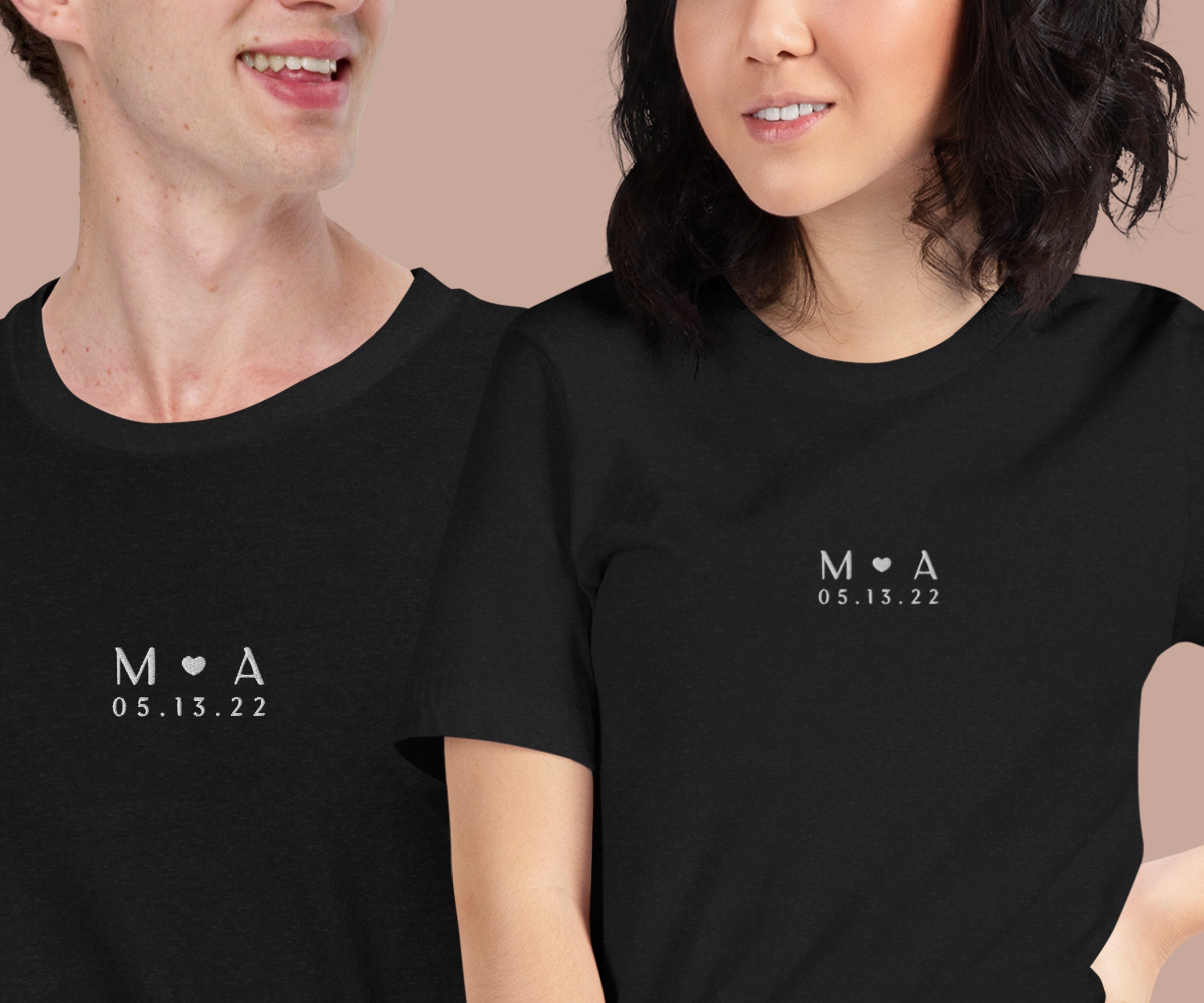 Boyfriend Girlfriend Matching Shirts Custom Anniversary Date ...