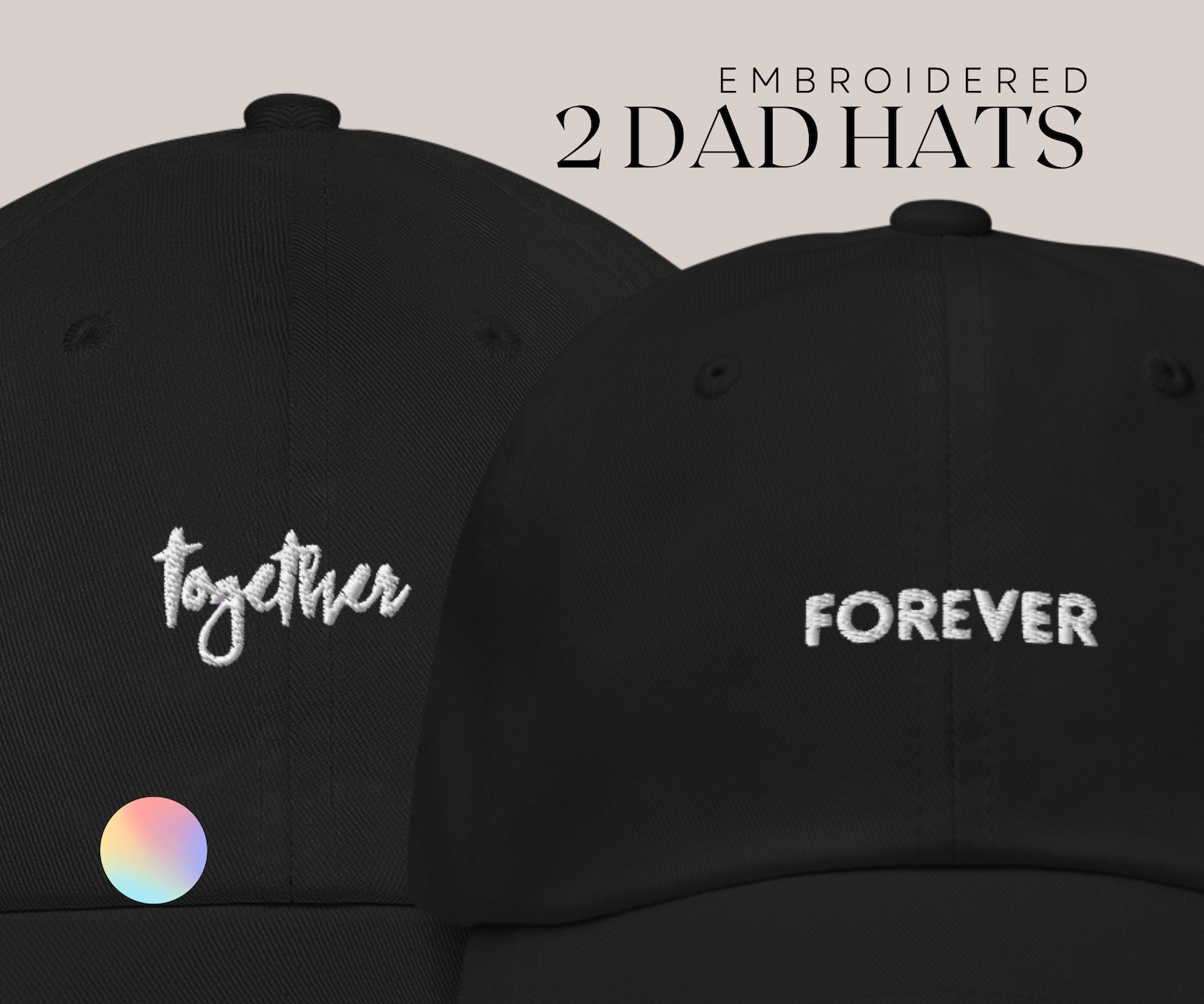 Dad Hat Matching for Couple Together Forever Cap Embroidered ...