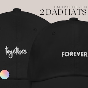 Dad Hat Matching for Couple Together Forever Cap Embroidered ...
