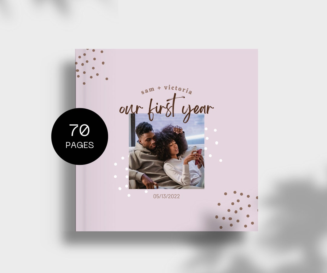 Gift for Boyfriend Anniversary Our First Year Photo Album Couple Memory ...