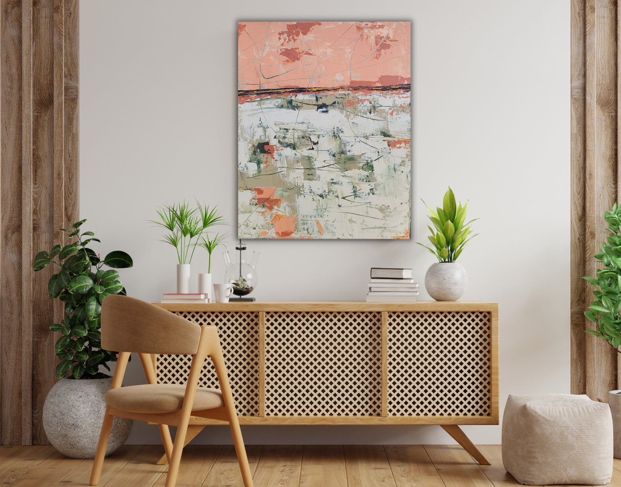 Neutral Abstract Painting on Canvas Original Painting on Canvas 16x20 ...