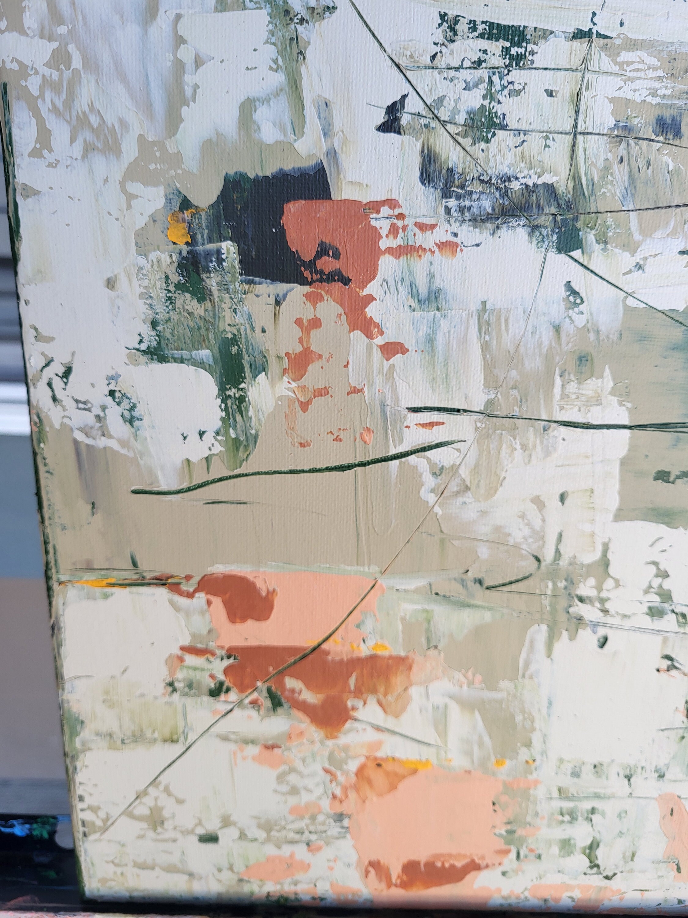 Neutral Abstract Painting on Canvas Original Painting on Canvas 16x20 ...