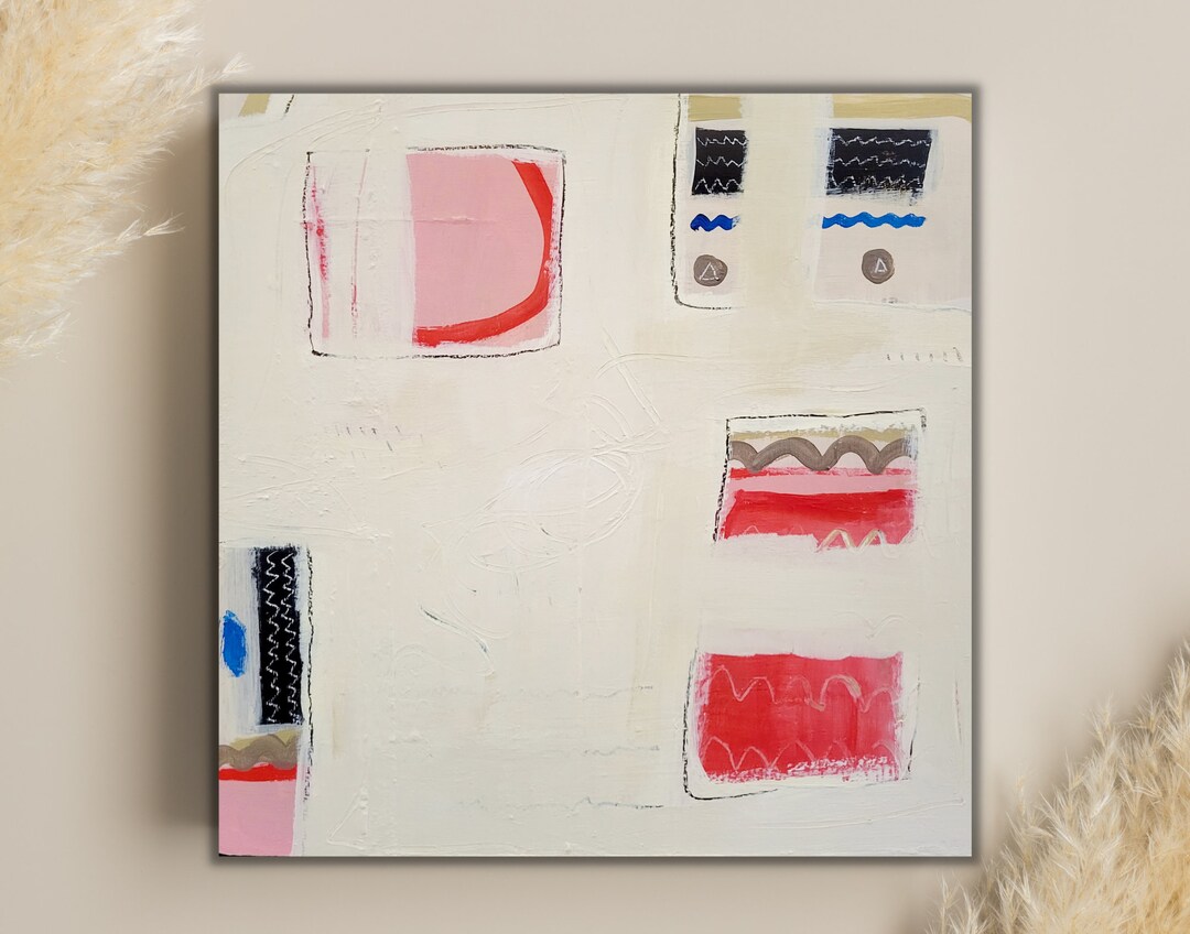 Colorful Original Abstract Painting Acrylic Painting 12x12 Abstract Art ...