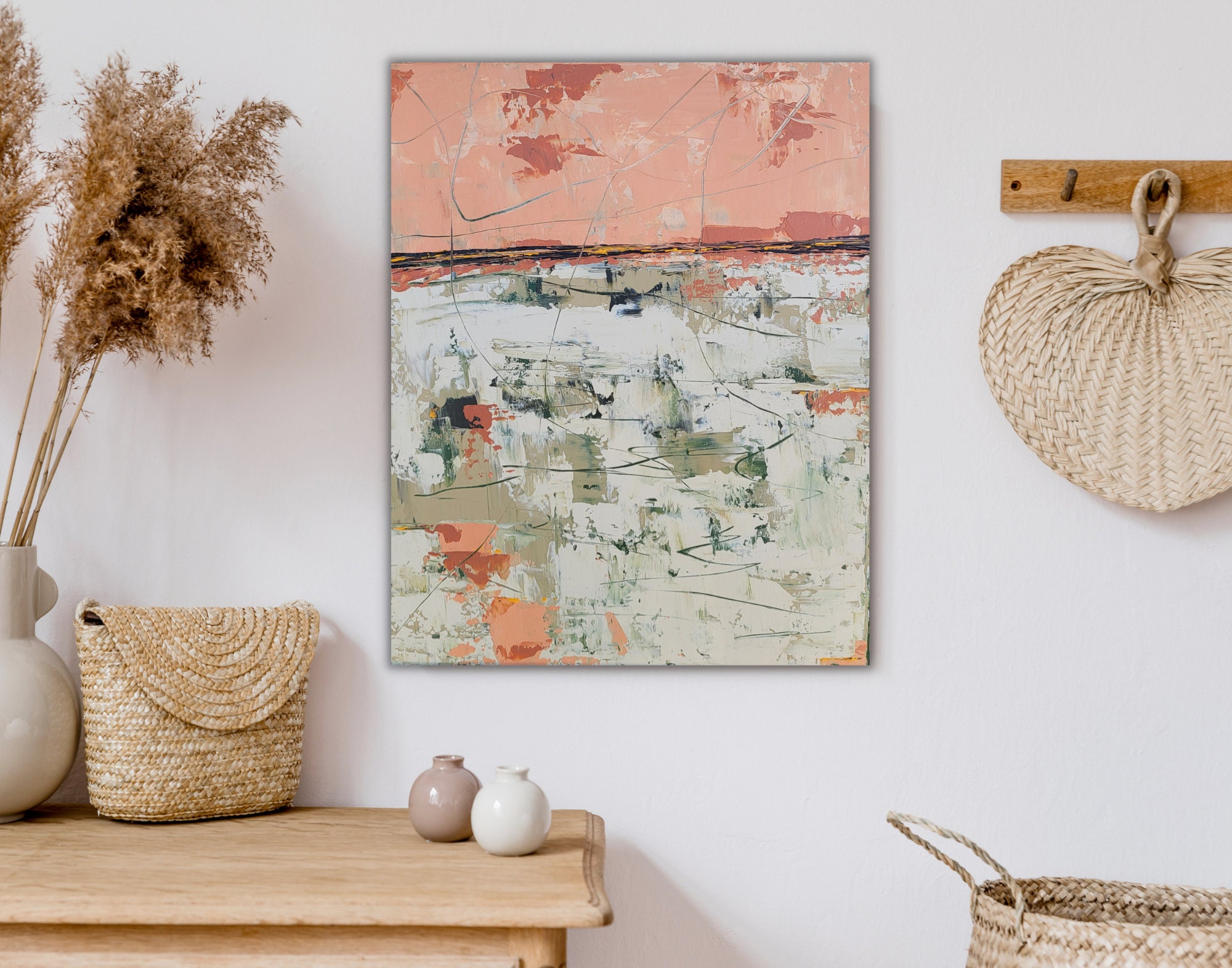 Neutral Abstract Painting on Canvas Original Painting on Canvas 16x20 ...