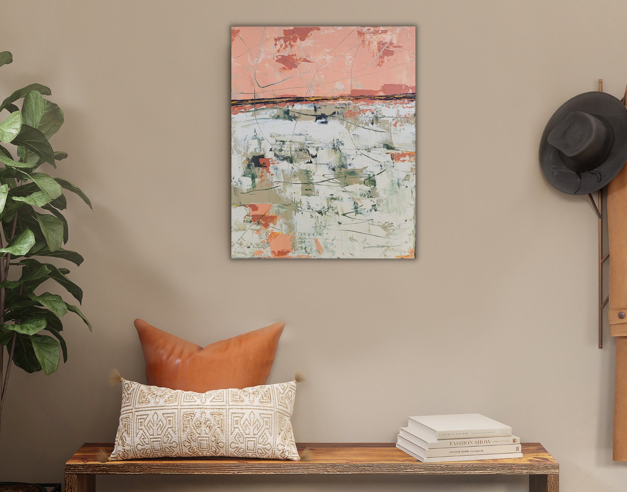 Neutral Abstract Painting on Canvas Original Painting on Canvas 16x20 ...