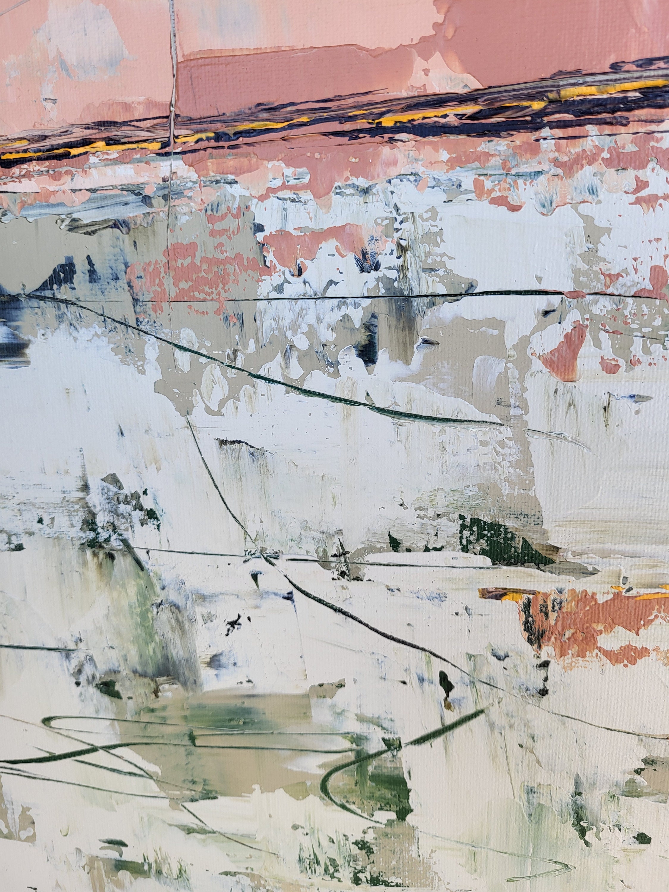 Neutral Abstract Painting on Canvas Original Painting on Canvas 16x20 ...