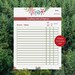 Editable Christmas Card Holiday List Organizer | Fillable Printable ...