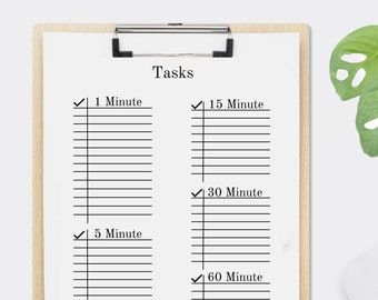 Printable Project to Do List Template L Task List L Minimal Daily ...