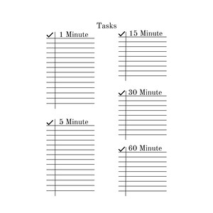 Printable to Do Task List Template L Task List L Minimal Daily Planner ...