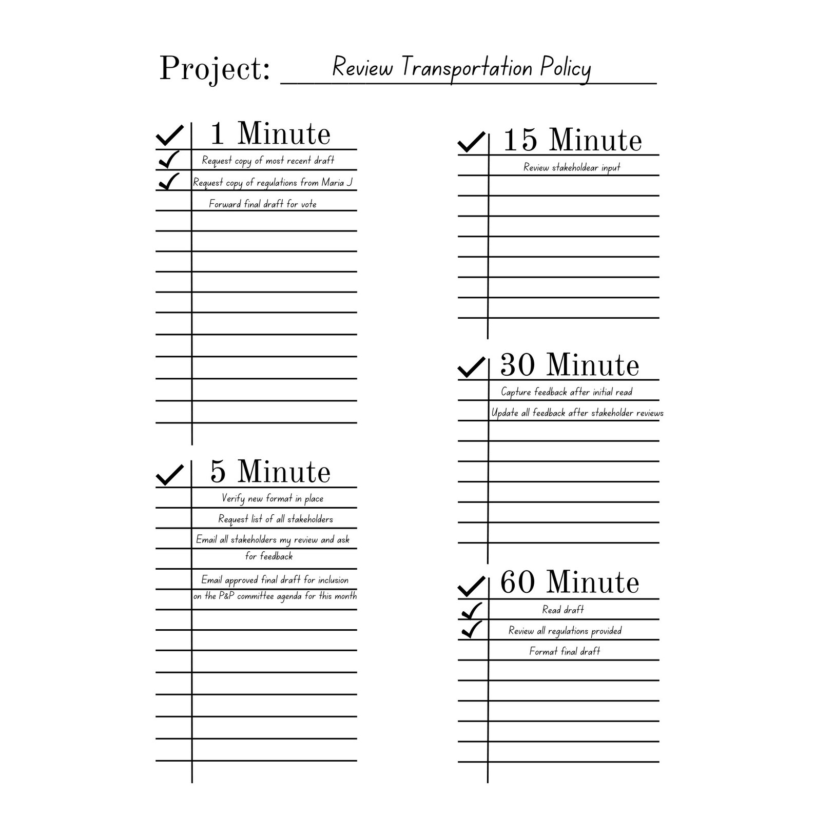 Printable Project to Do List Template L Task List L Minimal Daily ...