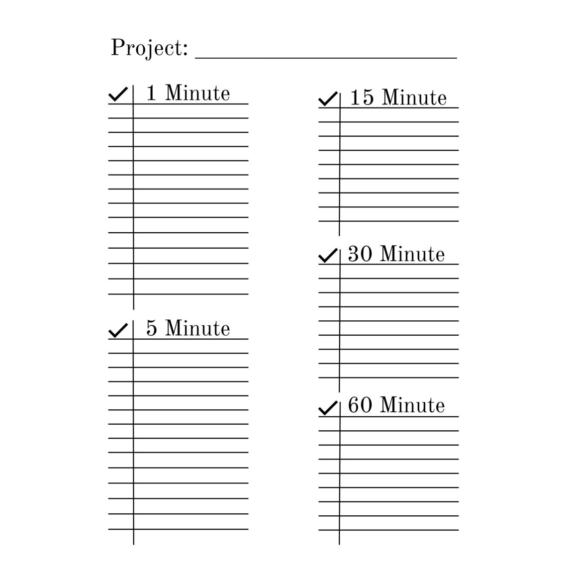 Printable Project to Do List Template L Task List L Minimal Daily ...
