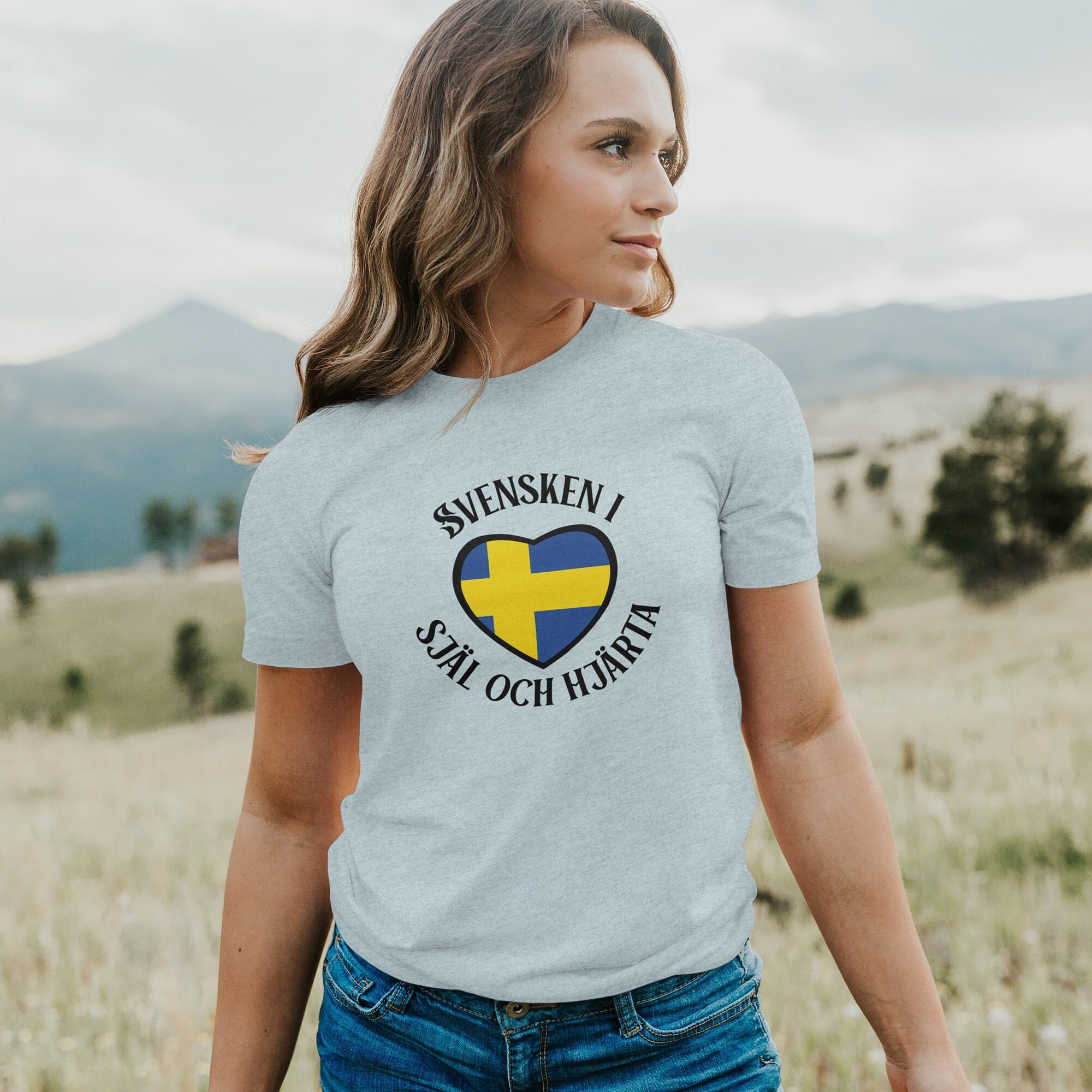 Swedish Heart and Soul, Swedish at Heart Unisex Jersey Short Sleeve Tee ...