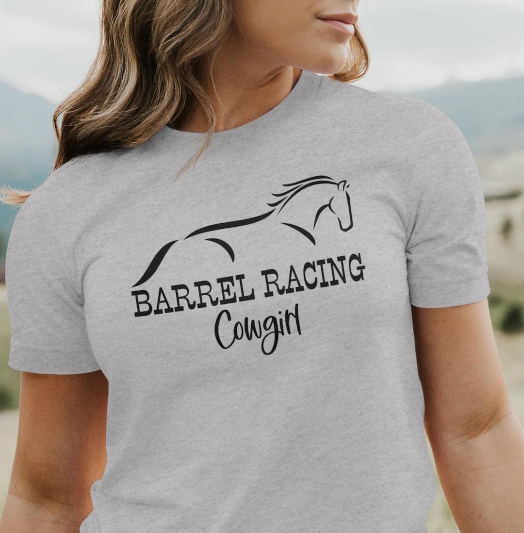 Barrel Racing Cowgirl Unisex Jersey Short Sleeve Tee Sizes S-3XL ...