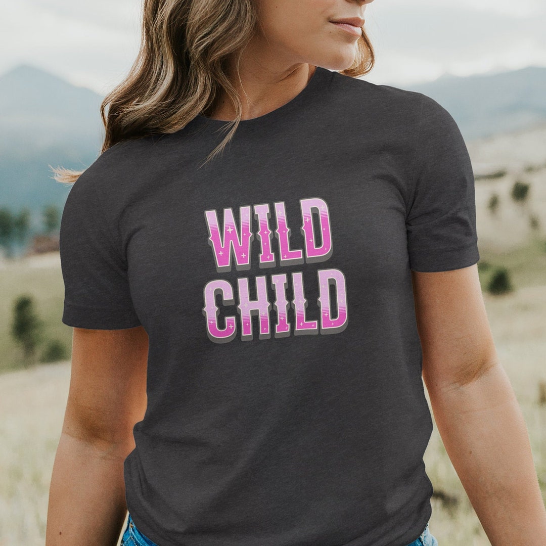 Wild Child Adult Western Graphic Unisex Jersey Short Sleeve Tee Sizes ...