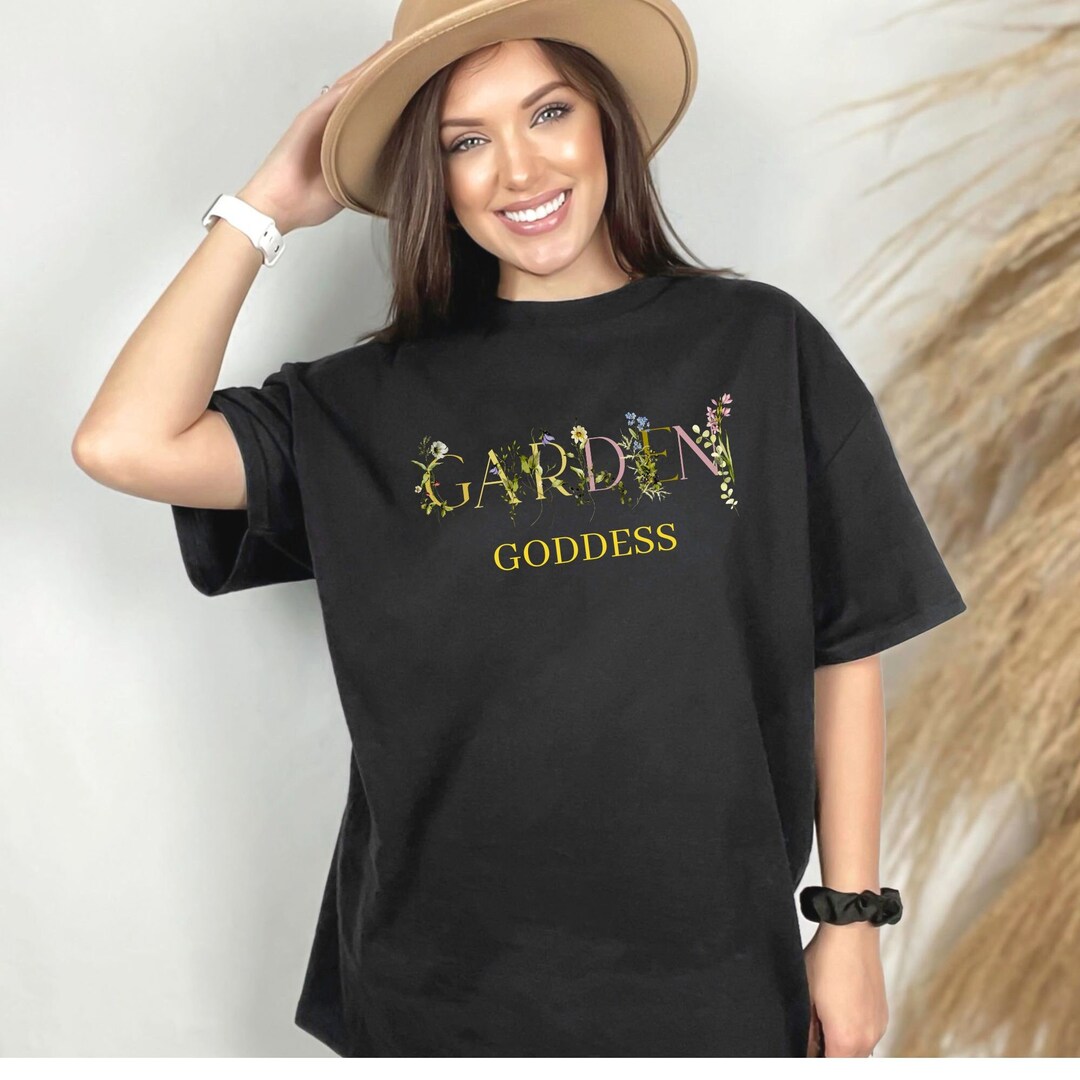 Garden Goddess Garment-dyed T-shirt Garden Shirt Gift for Gardener Gift ...
