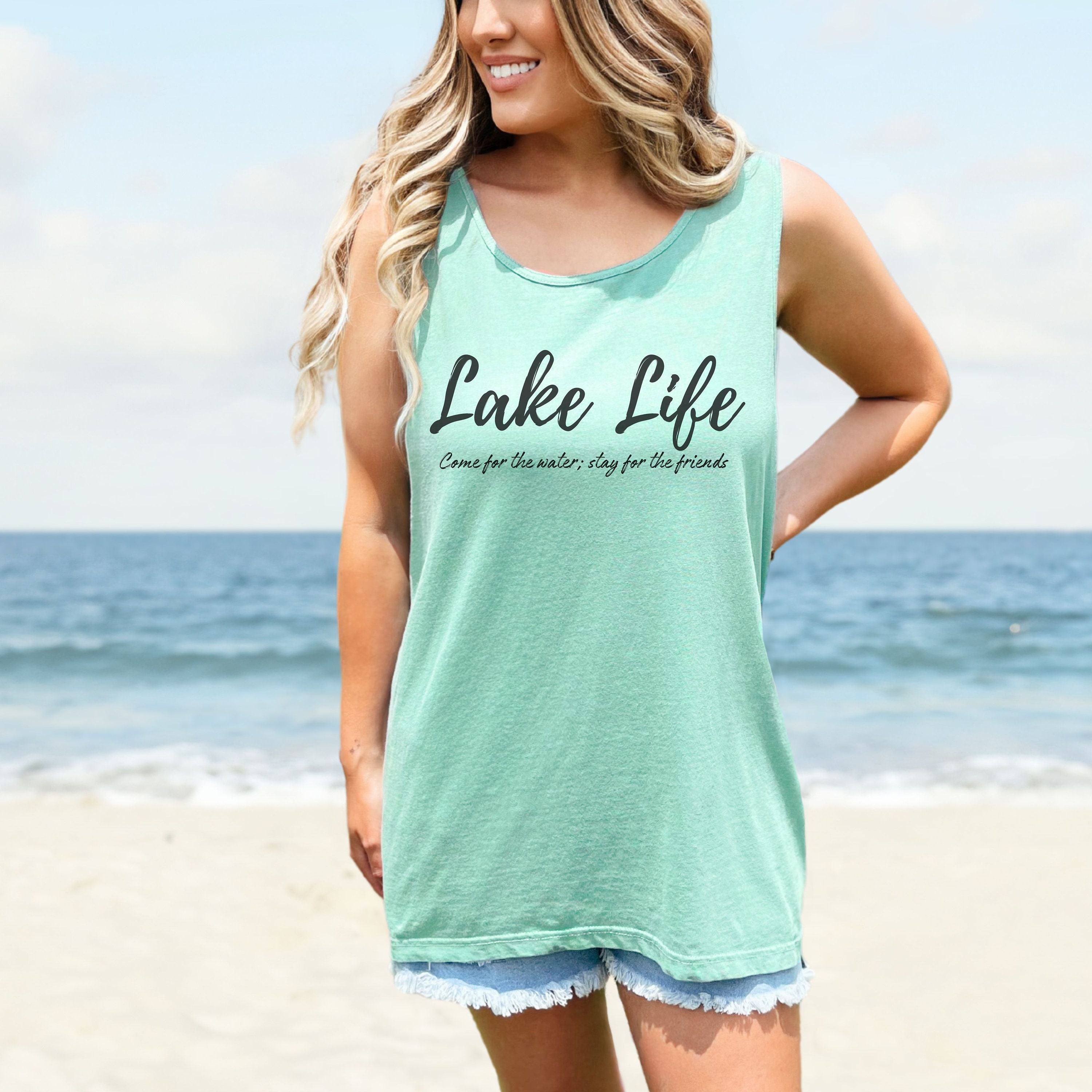 Lake Life Come for the Friends Stay for the Water Unisex Garment-dyed ...
