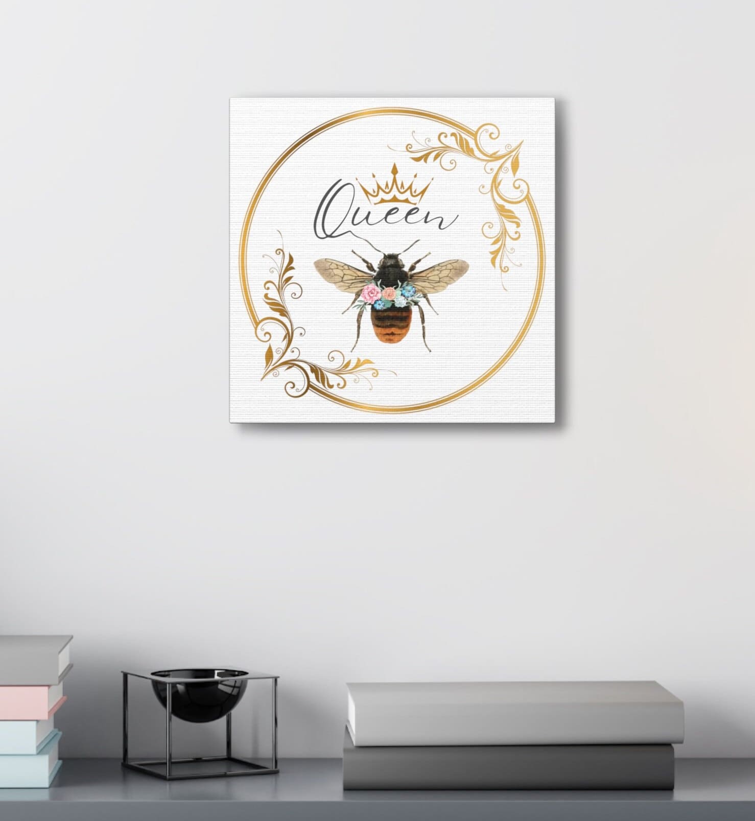 Queen Bee Graphic Canvas Gallery Wraps 8x10, 10x 10', 12x12 Queen Bee ...