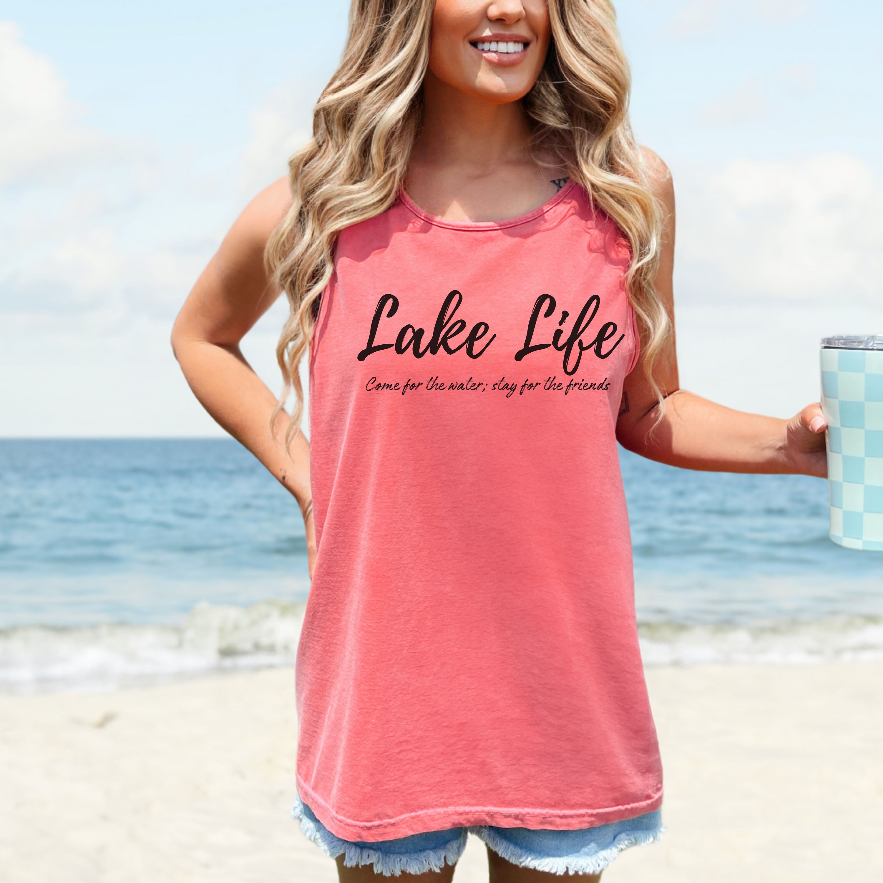 Lake Life Come for the Friends Stay for the Water Unisex Garment-dyed ...