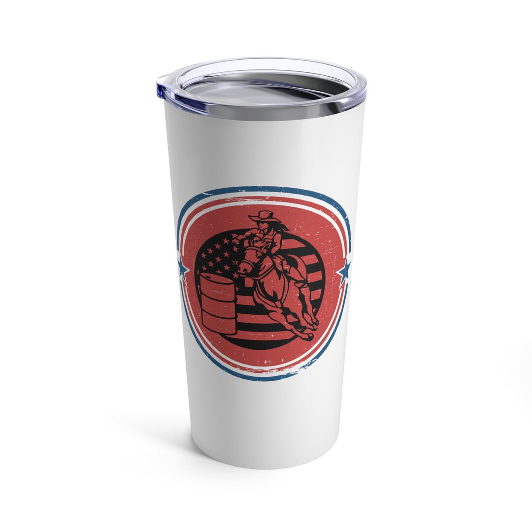 Barrel Racing Cowgirl Tumbler 20oz Barrel Racing Gift Barrel Racer Gift ...